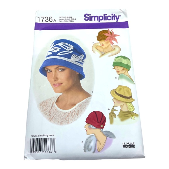 Simplicity | Other | Simplicity 736 Cloche Vintage Hat Sewing Pattern ...